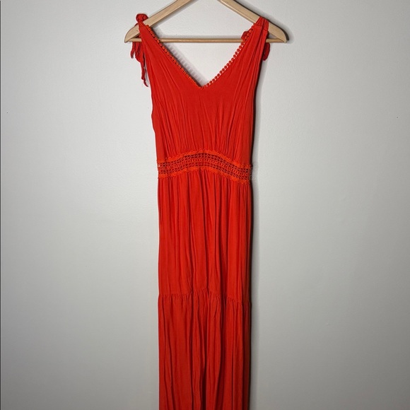 Rusttydustty | Dresses | Elegant Orange Maxi Dress | Poshmark